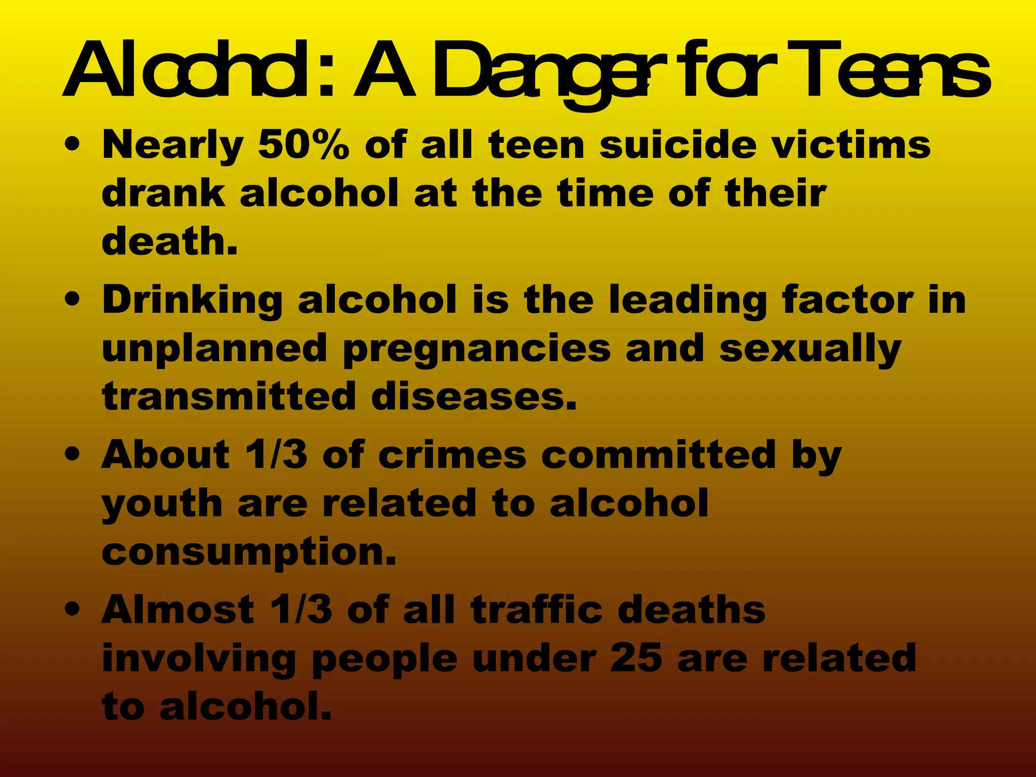 Dangers of alcohol | PPT