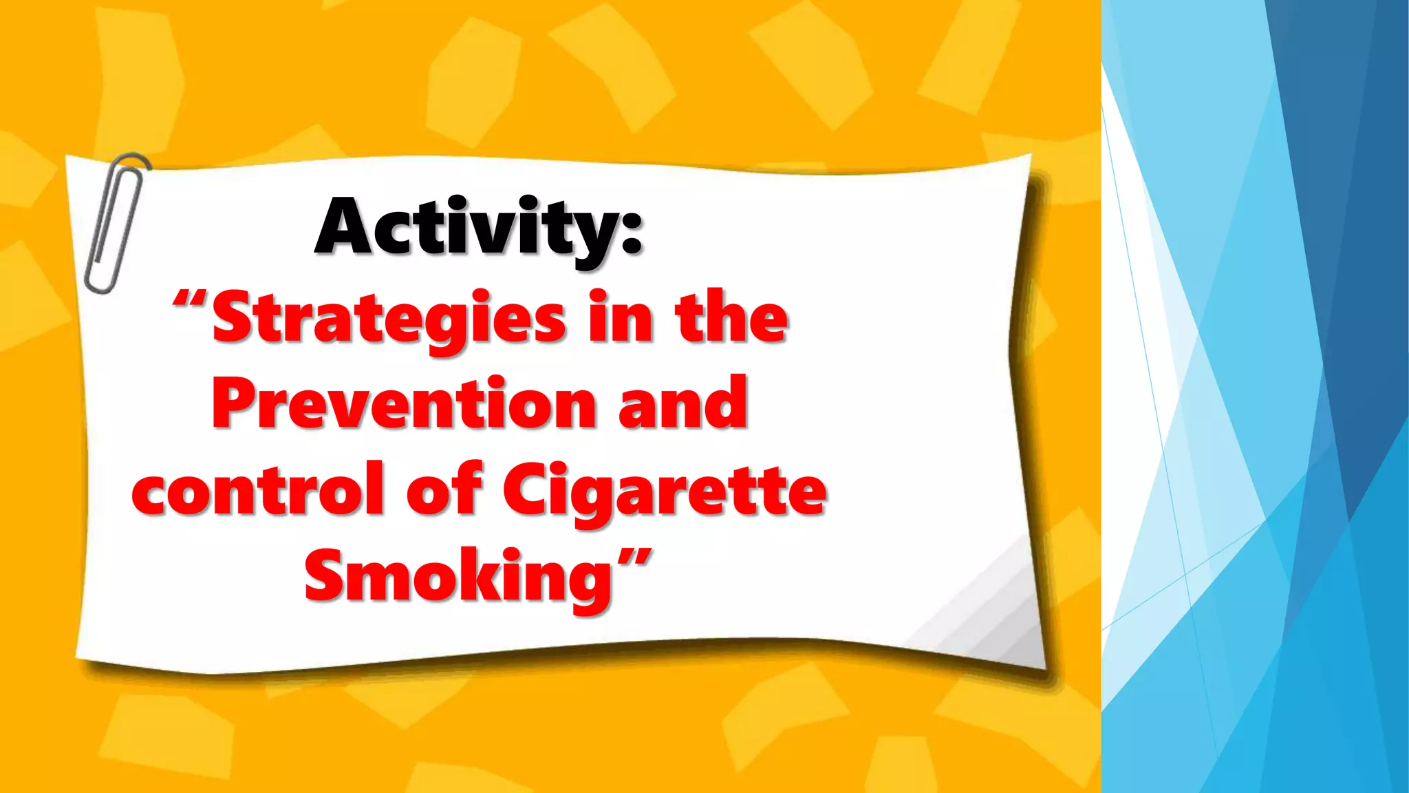Dangers of cigarette smoking | PPTX