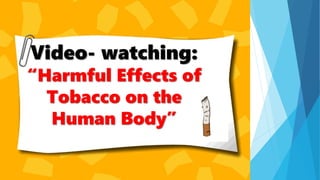 Dangers of cigarette smoking | PPTX