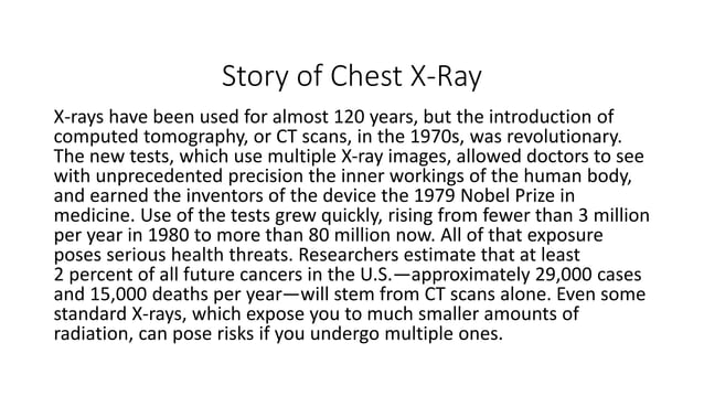 Dangers of ct scans and x rays | PPTX