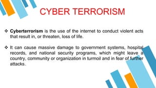 Dangers of Cyber Crime | PPTX