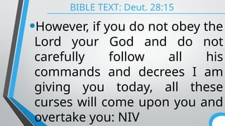 DANGERS OF DISOBEDIENCE TO THE WORD OF GOD.pptx