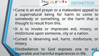 DANGERS OF DISOBEDIENCE TO THE WORD OF GOD.pptx