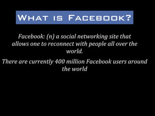 Dangers of Facebook | PPT