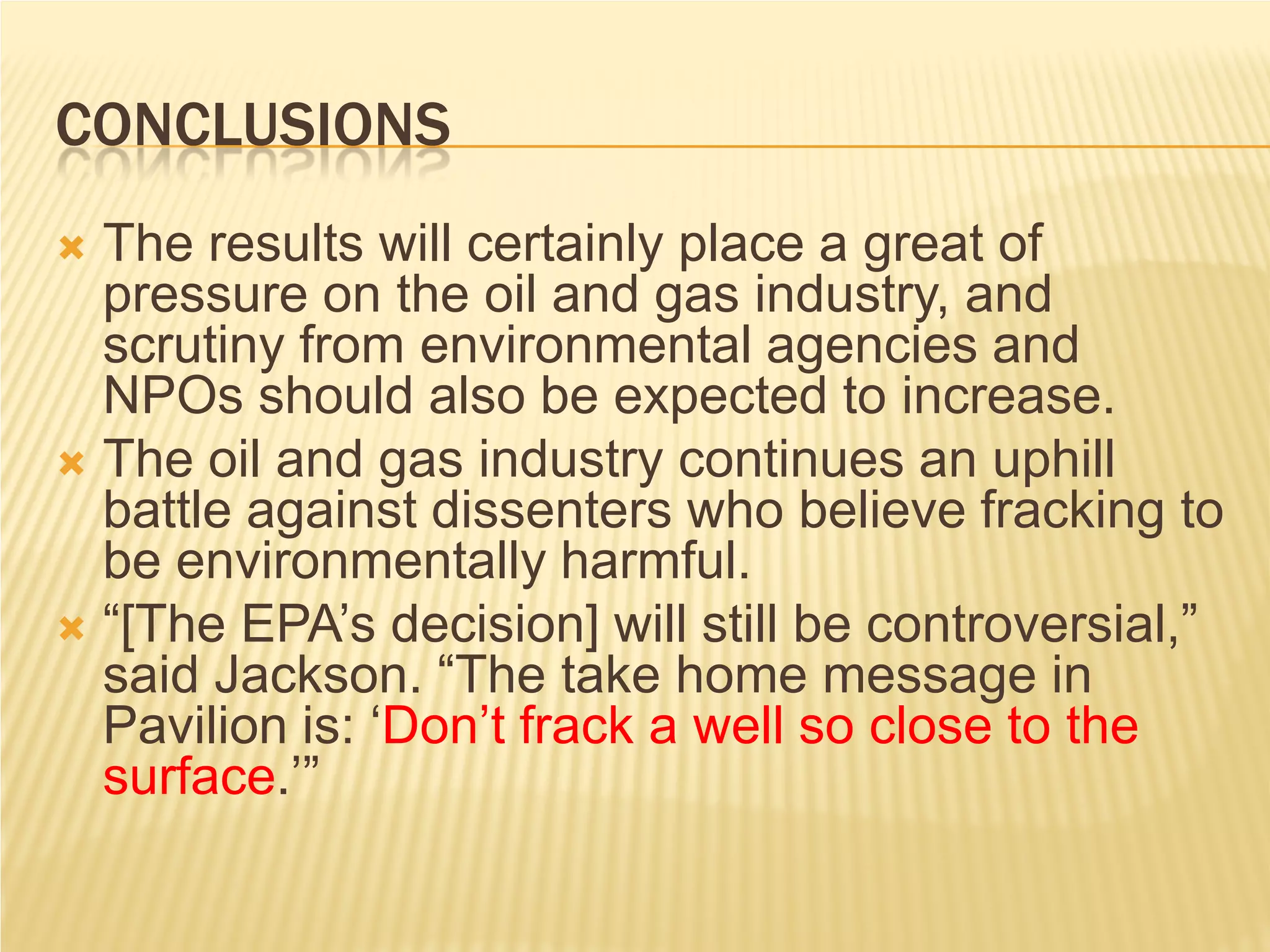 Dangers of Fracking PowerPoint | PDF