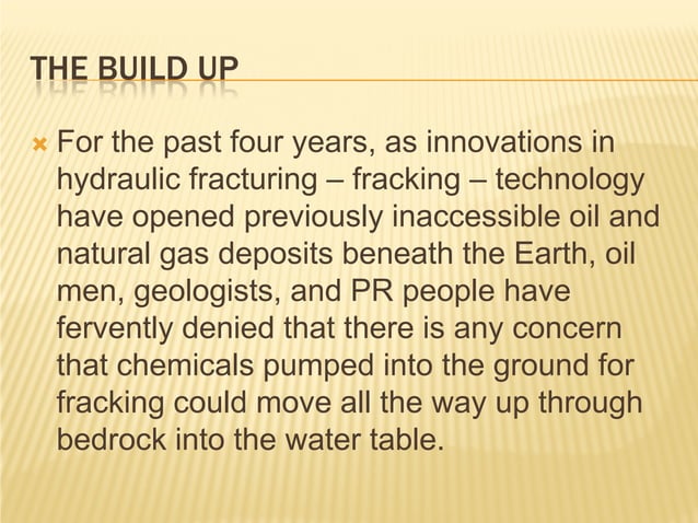 Dangers of Fracking PowerPoint | PDF