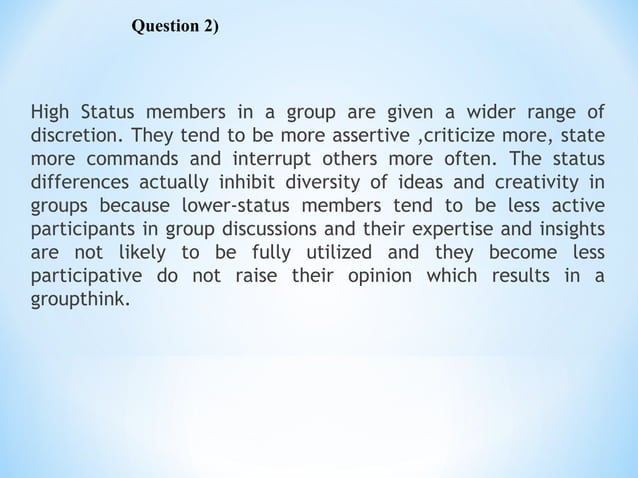Dangers of group thinking | PPT