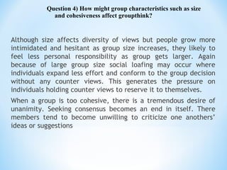 Dangers of group thinking | PPT