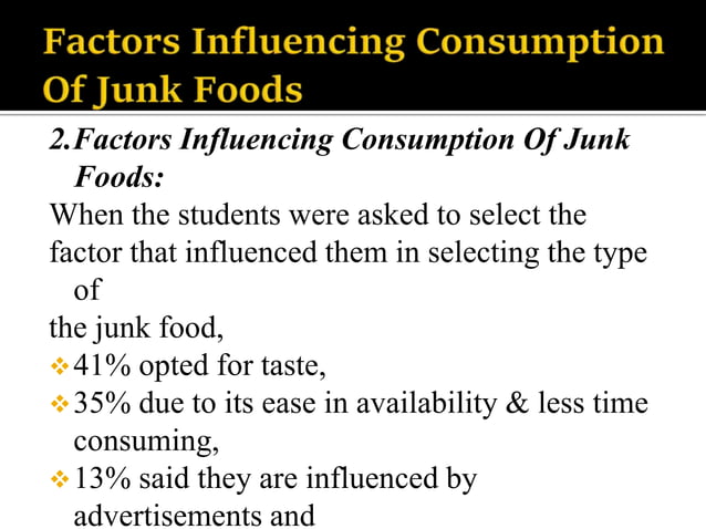 Dangers of junk food | PPTX