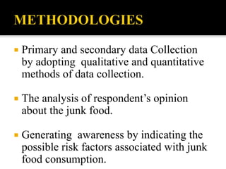 Dangers of junk food | PPTX