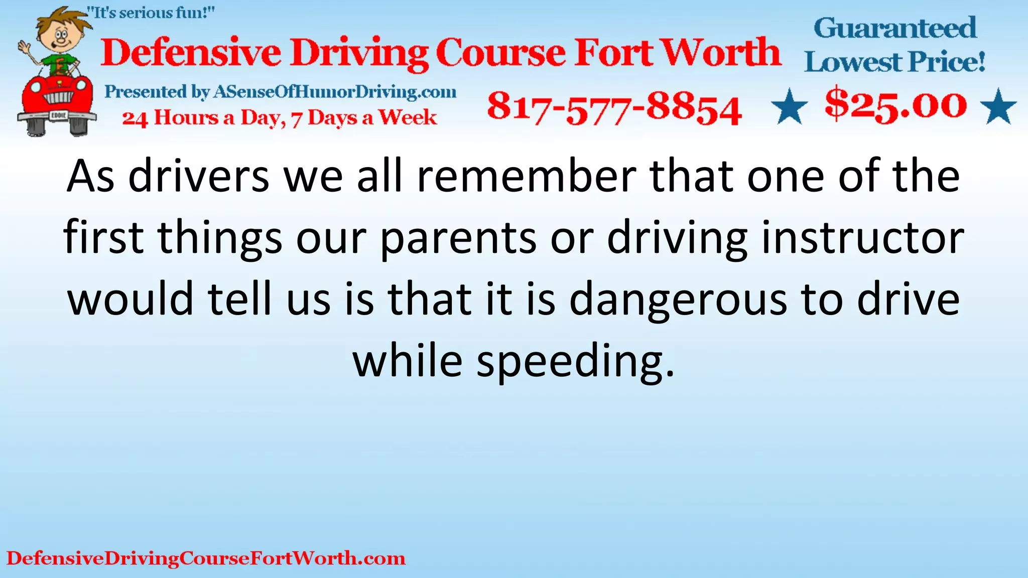 Dangers of speeding while driving | PPT