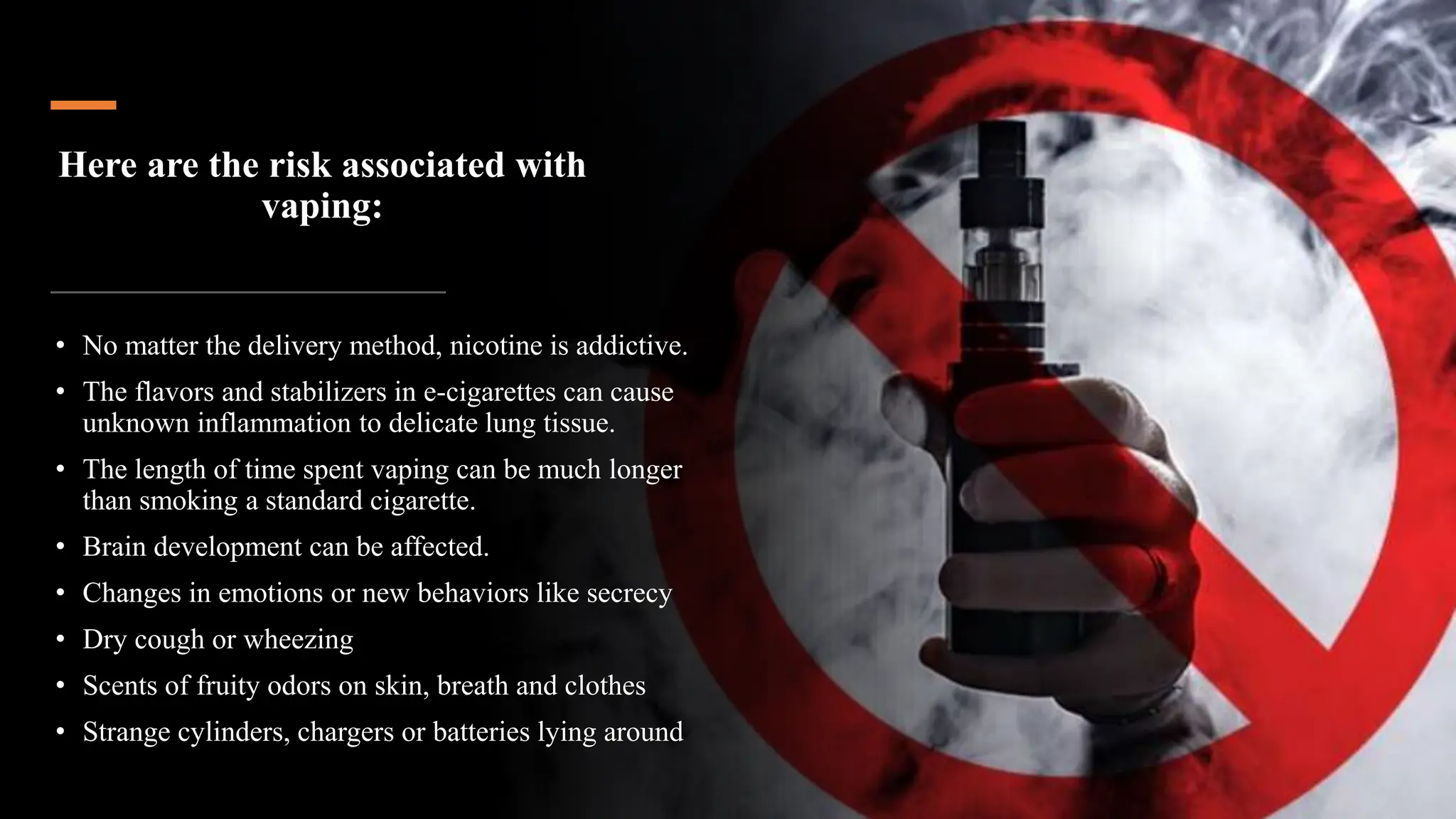 Dangers of Vaping | PPTX