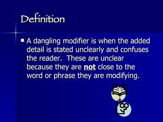 Dangling Modifiers | PPT