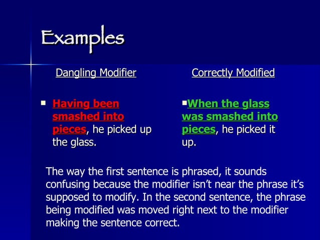 Dangling Modifiers | PPT