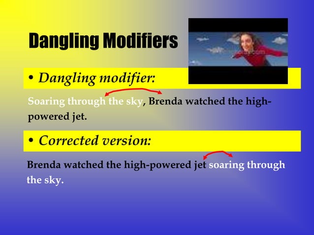 Dangling modifiers | PPTX | Programming Languages | Computing
