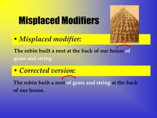 Dangling modifiers | PPTX