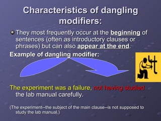 Dangling modifiers | PPT