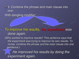 Dangling modifiers | PPT