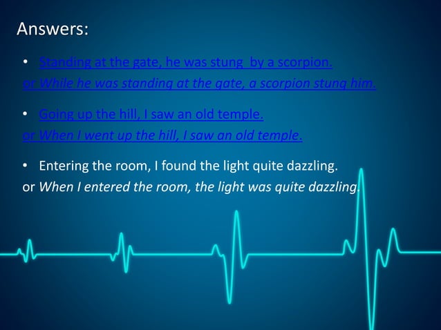 Dangling participles | PPT