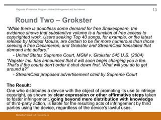 Dan Glover Indirect theories of copyright liability | PPT