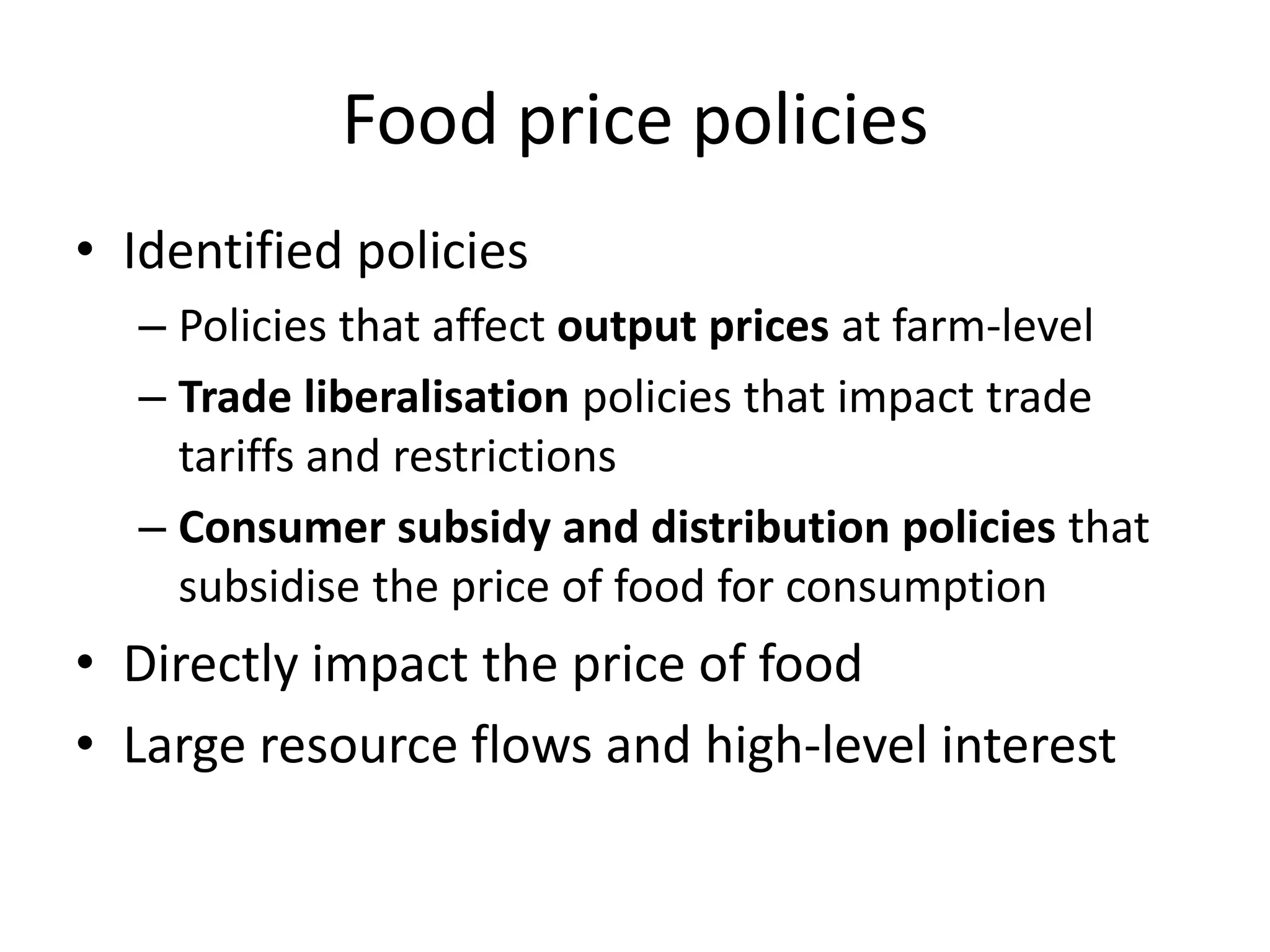 Can nutrition be promoted through agriculture-led food price policy? A ...