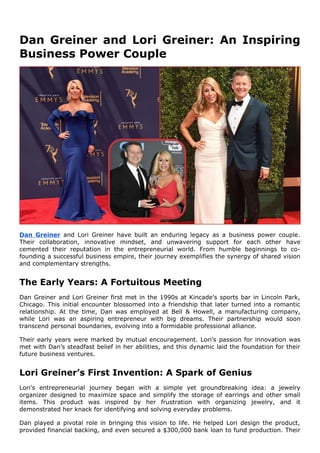 Dan Greiner and Lori Greiner_ An Inspiring Business Power Couple.docx