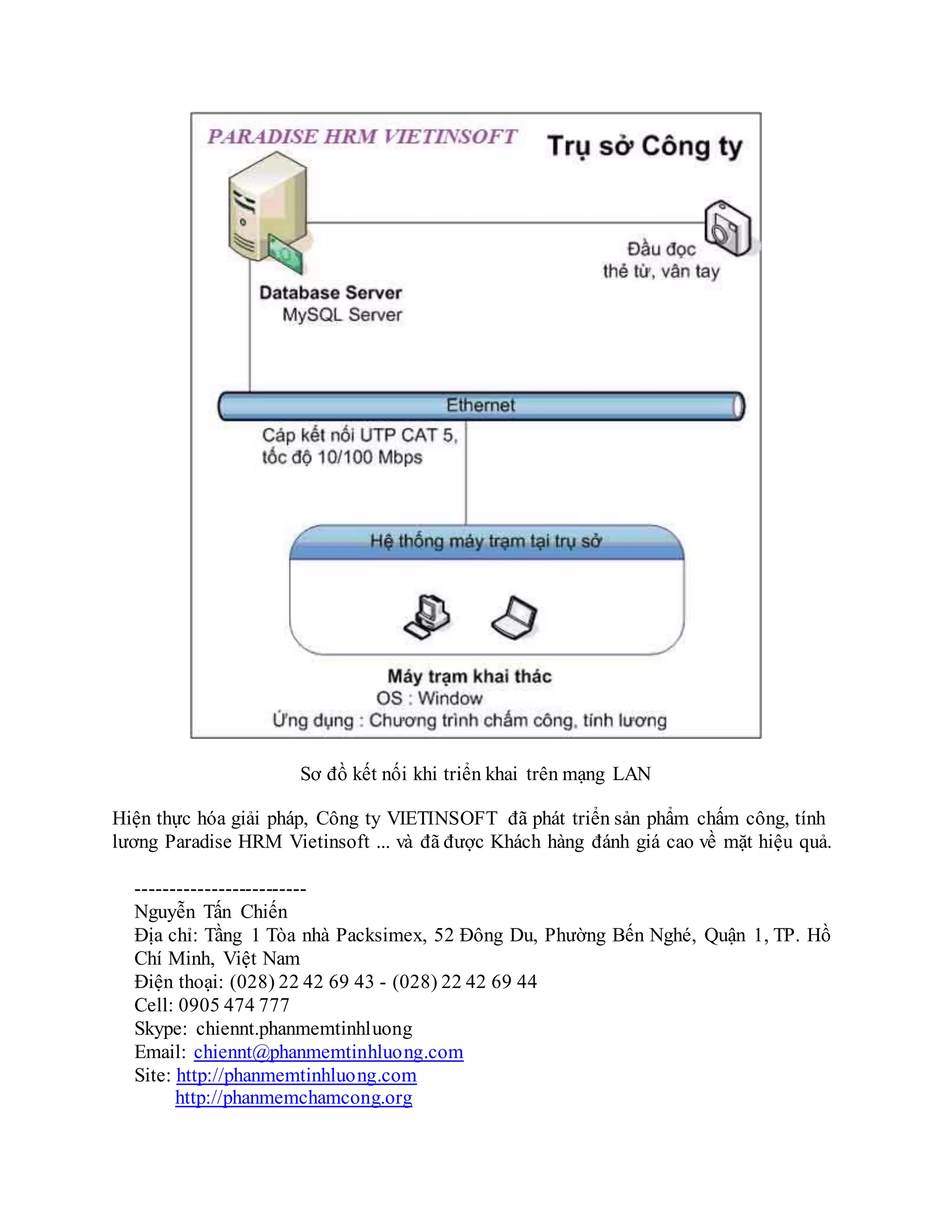 giai phap quan ly nhan su cham cong tinh luong | PDF