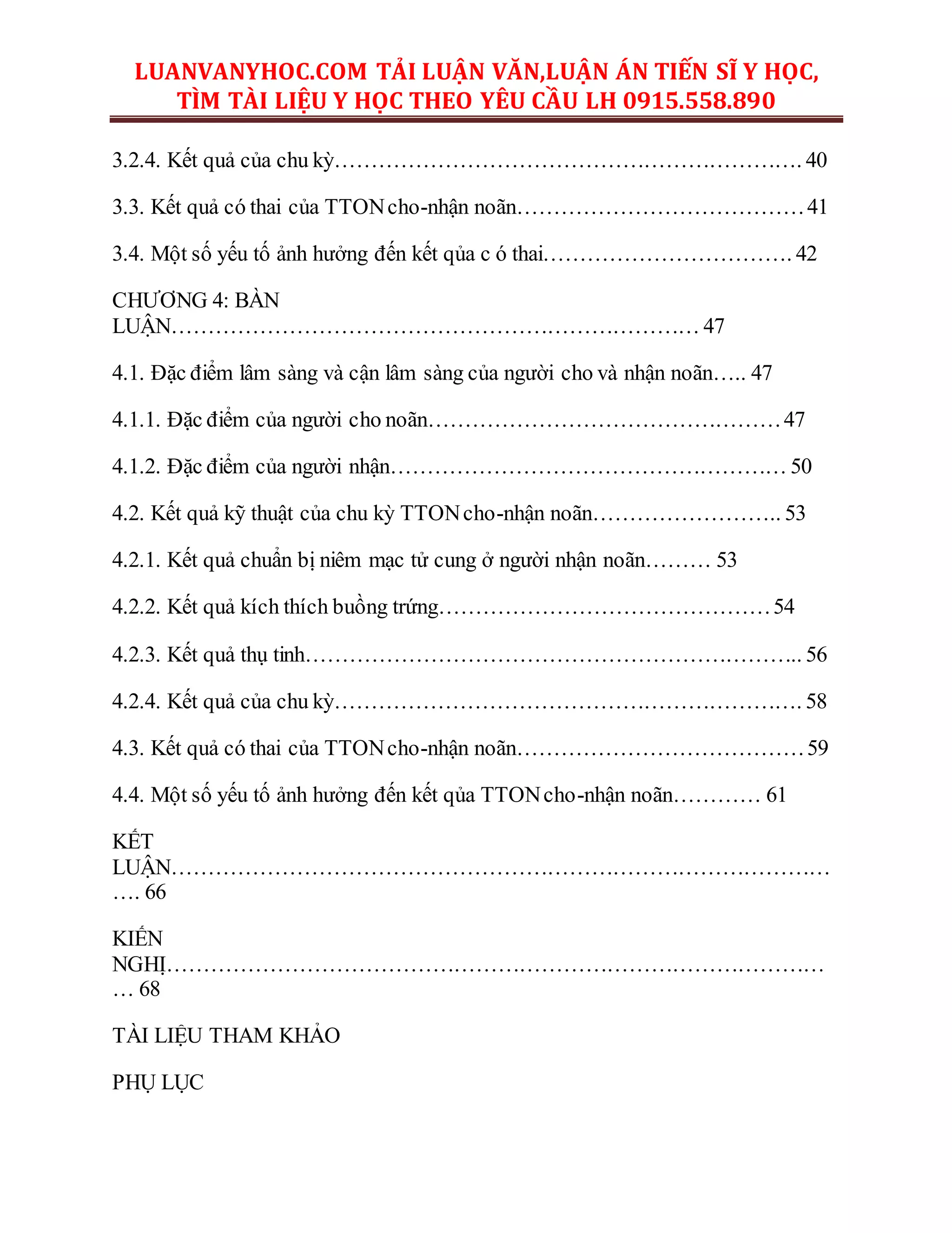 Danh gia ket qua cua phuong phap thu tinh trong ong nghiem cho nhan noan | PDF
