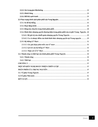 Đề tài: Quá trình triển khai chính sách kênh phân phối tập đoàn Trung Nguyên, HAY | PDF