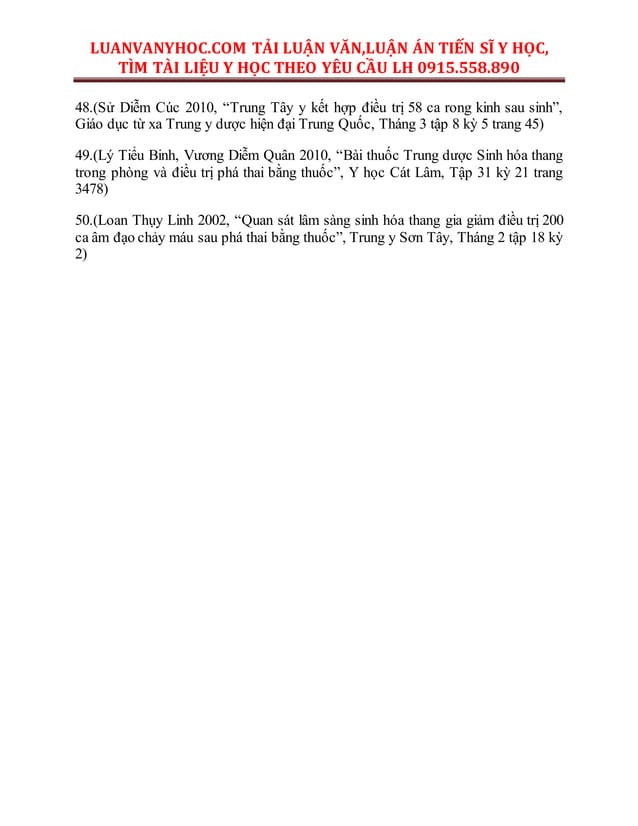 Danh gia tac dung cua bai thuoc sinh hoa thang trong dieu tri cac chung hau o thai phu sau nao ...