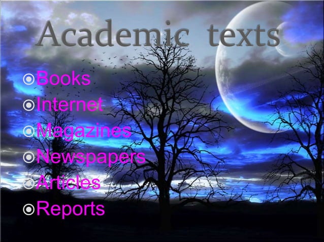 academic text | PPT