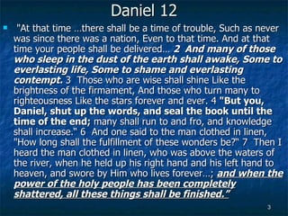 Daniel Chapter 12 And The Time Of The Resurrection | PPT