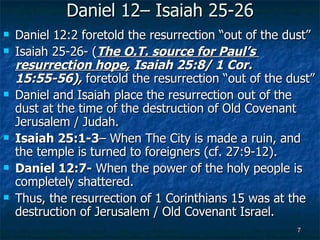Daniel Chapter 12 And The Time Of The Resurrection | PPT