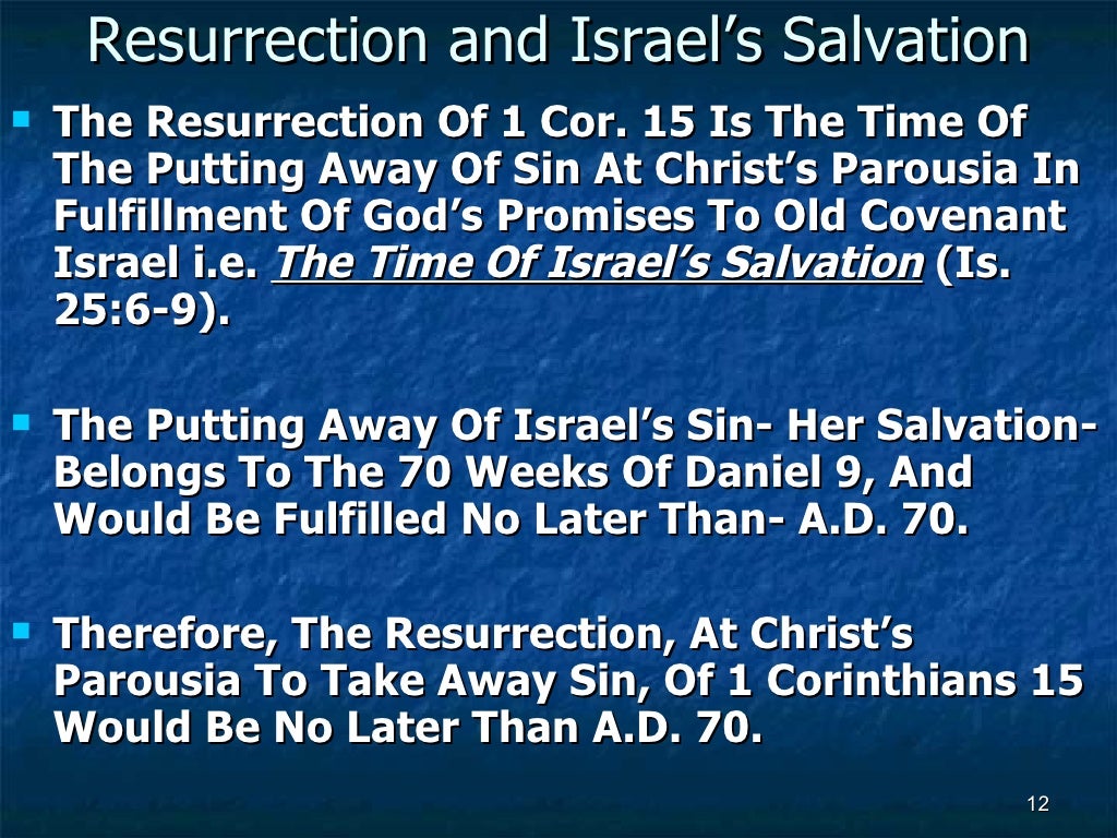 Daniel Chapter 12 And The Time Of The Resurrection