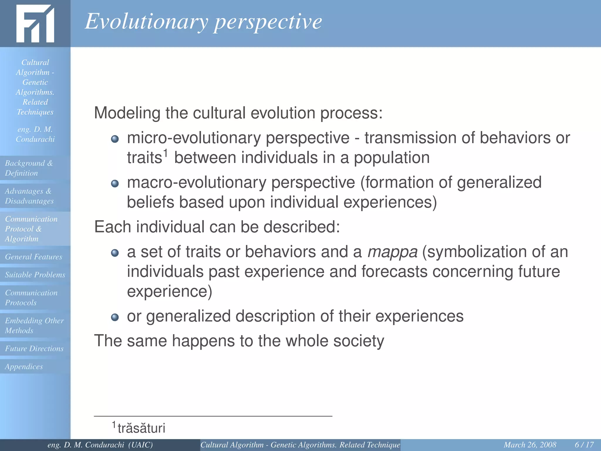 Cultural Algorithm - Genetic Algorithms - Related Techniques | PDF