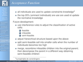 Cultural Algorithm - Genetic Algorithms - Related Techniques | PDF