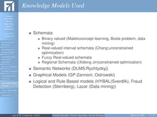 Cultural Algorithm - Genetic Algorithms - Related Techniques | PDF