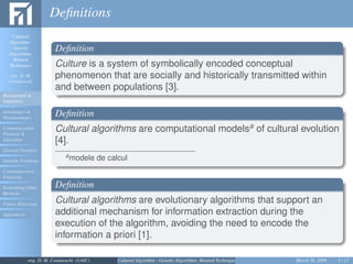 Cultural Algorithm - Genetic Algorithms - Related Techniques | PDF