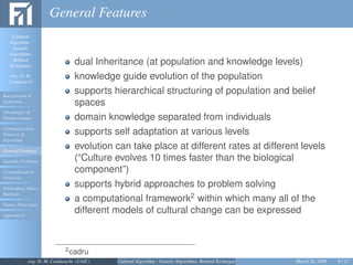 Cultural Algorithm - Genetic Algorithms - Related Techniques | PDF