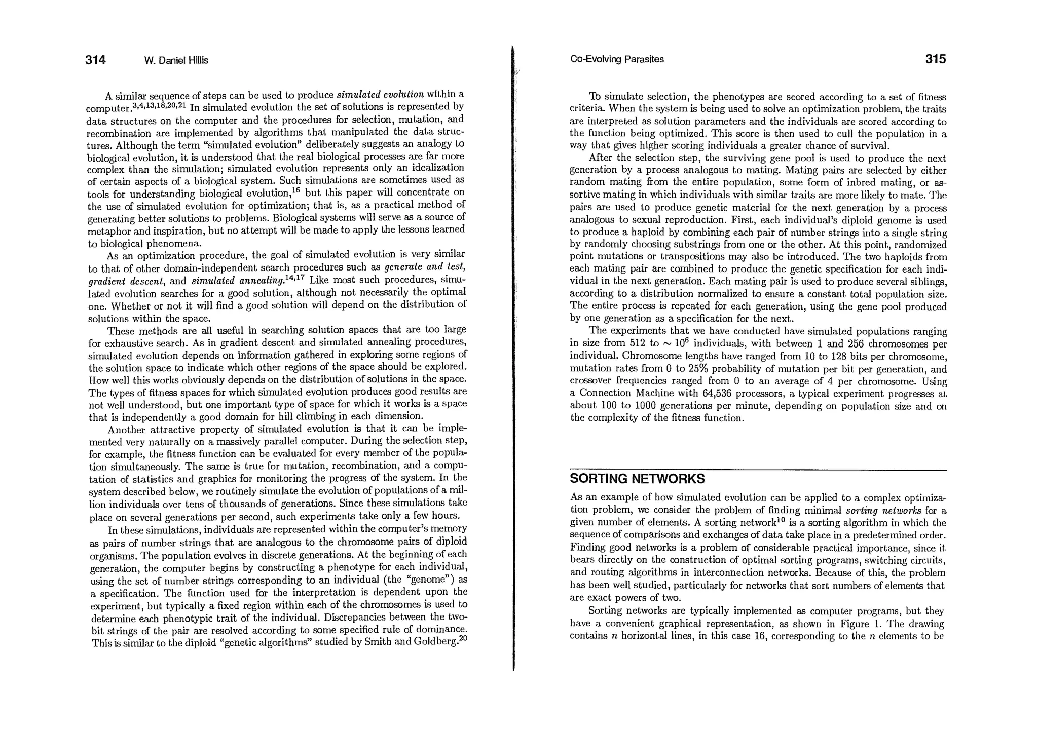 Daniel hillis 1991: co-evolving parasites sfi artificial life ii | PDF