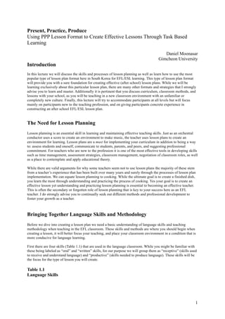Daniel moonasar-lesson-planning | PDF