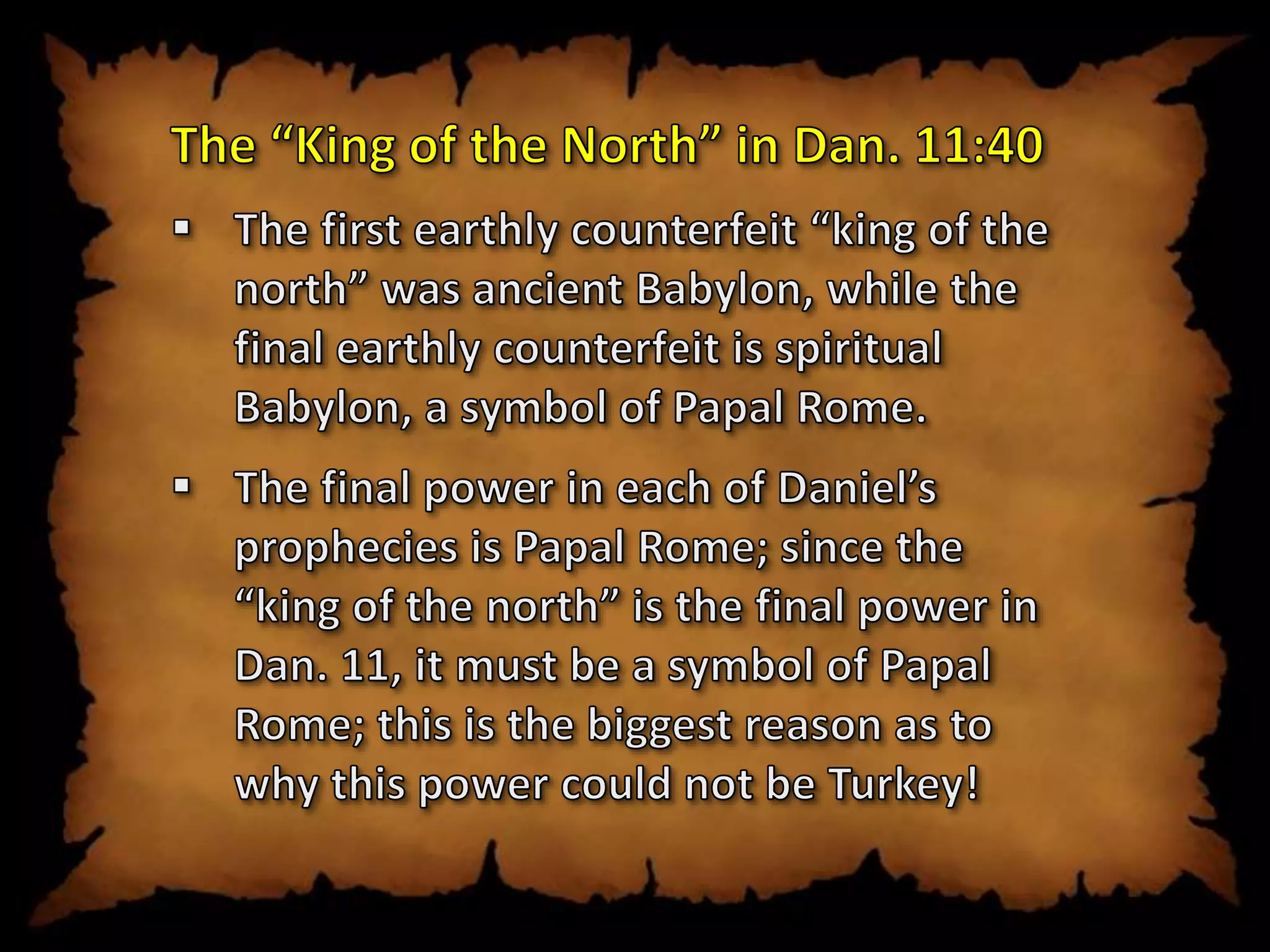 Daniel 11: 40-45 | PPTX