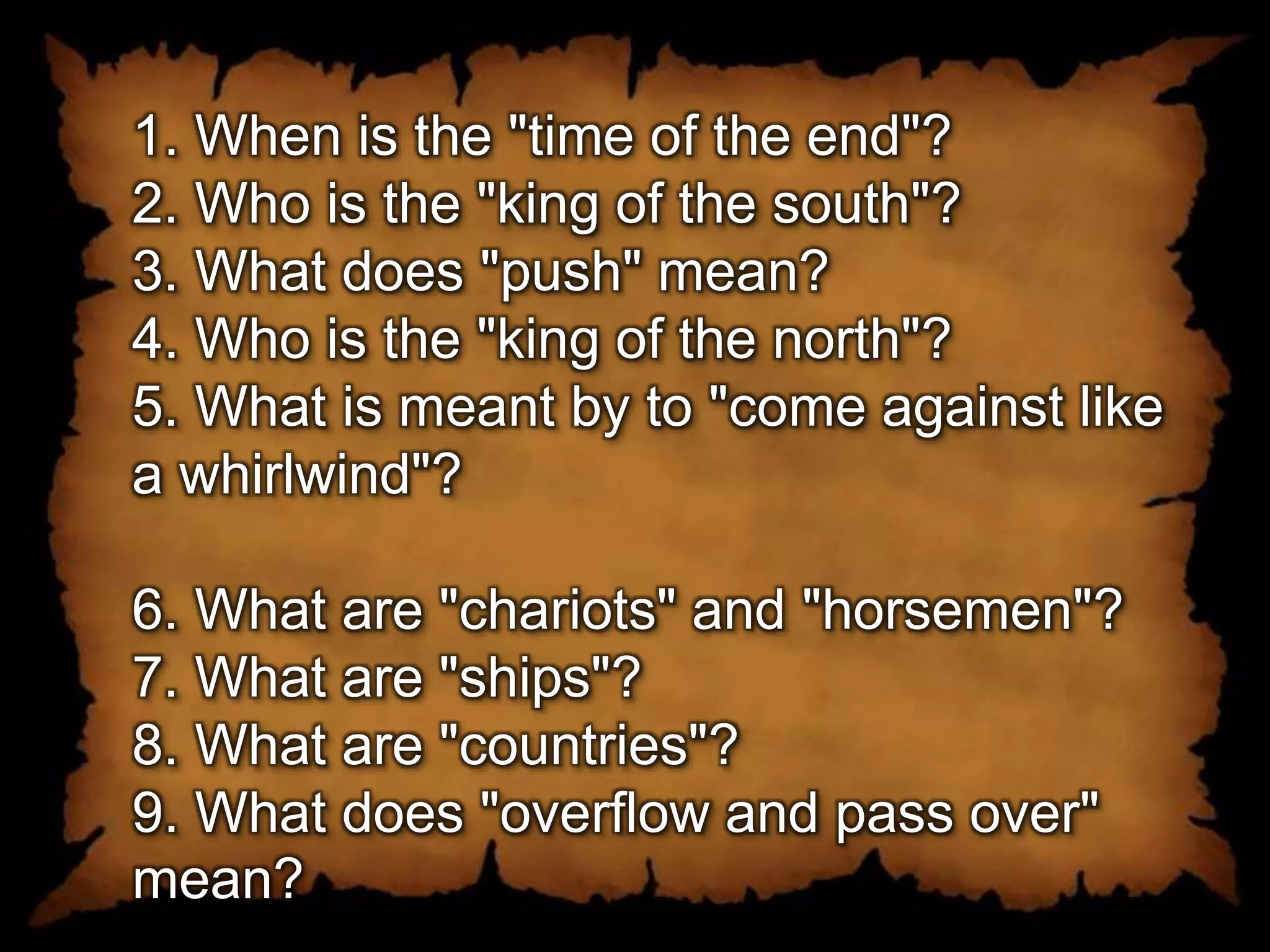 Daniel 11: 40-45 | PPTX