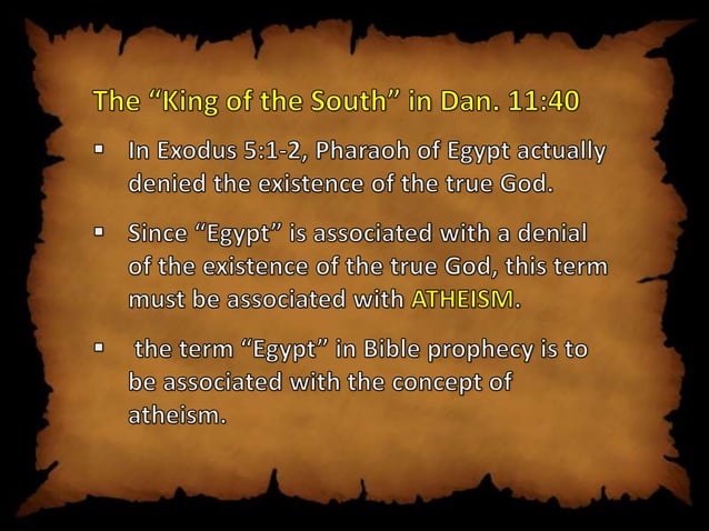 Daniel 11: 40-45 | PPTX | Christianity | Religion & Spirituality