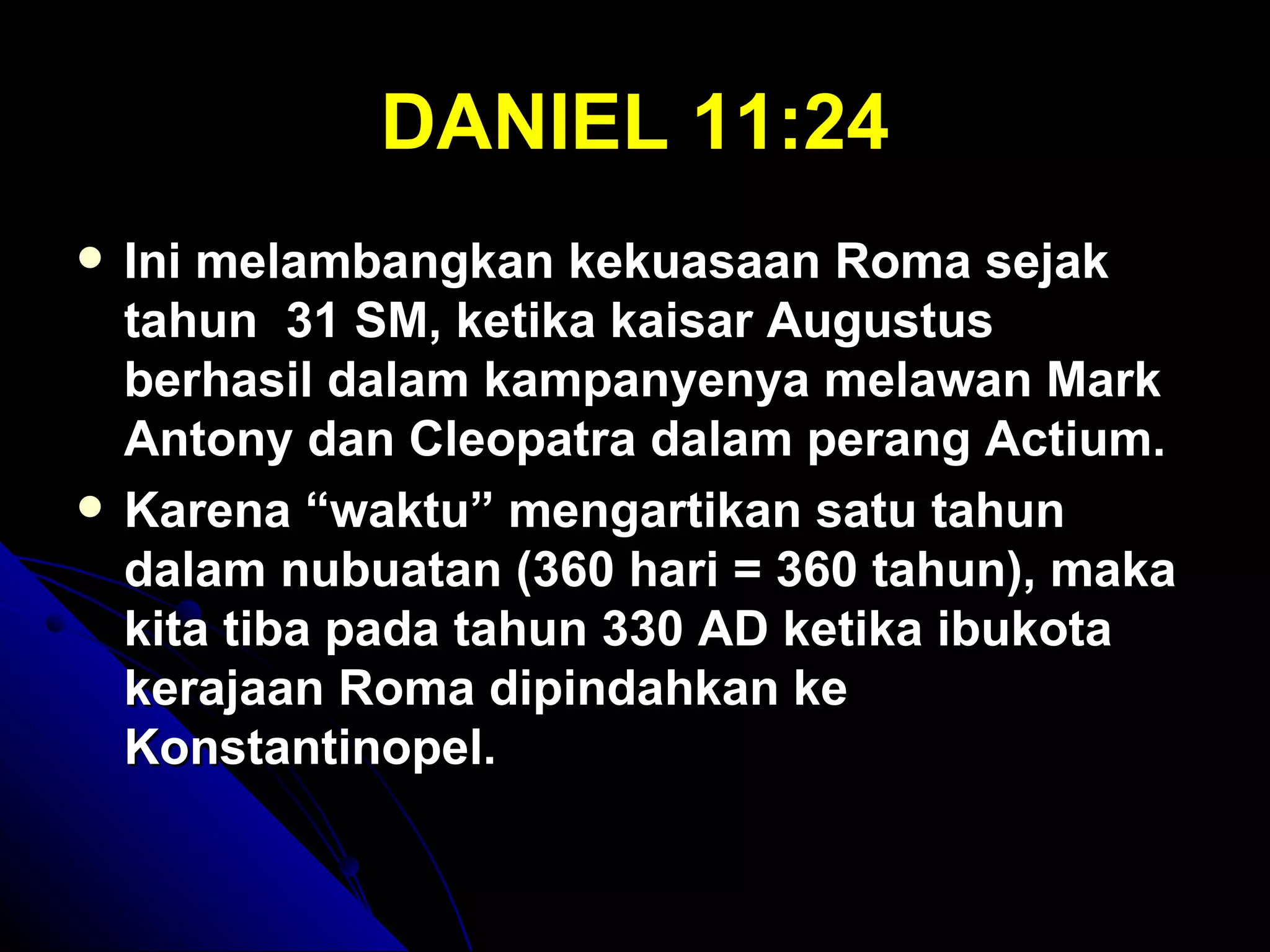 Daniel 11 – bagian 2 | PPT