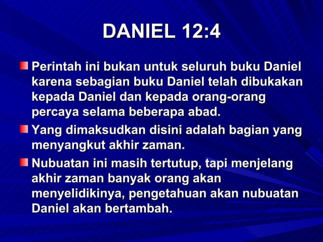 Daniel Pasal 12 | PPT