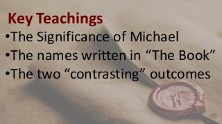 Daniel's Discourse: Daniel 12.pptx