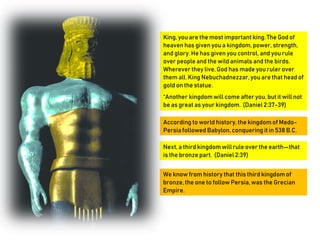 Daniel 2: Daniel Interprets King Nebuchadnezzar's Dream | PDF