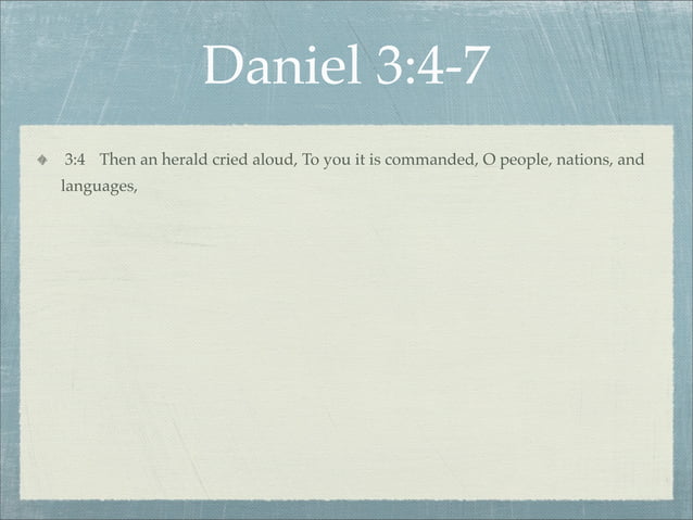Daniel3&4 the fiery furnace and the fall of nebuchadnezzar | PDF ...