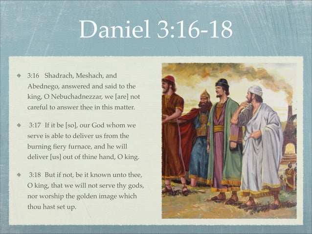 Daniel3&4 the fiery furnace and the fall of nebuchadnezzar | PDF ...
